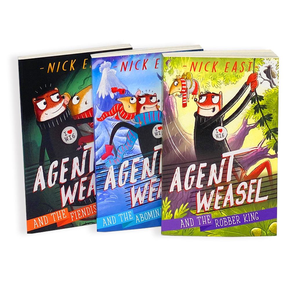 Agent Weasel Series 3 Books Collection Set By Nick East – Lowplex Books