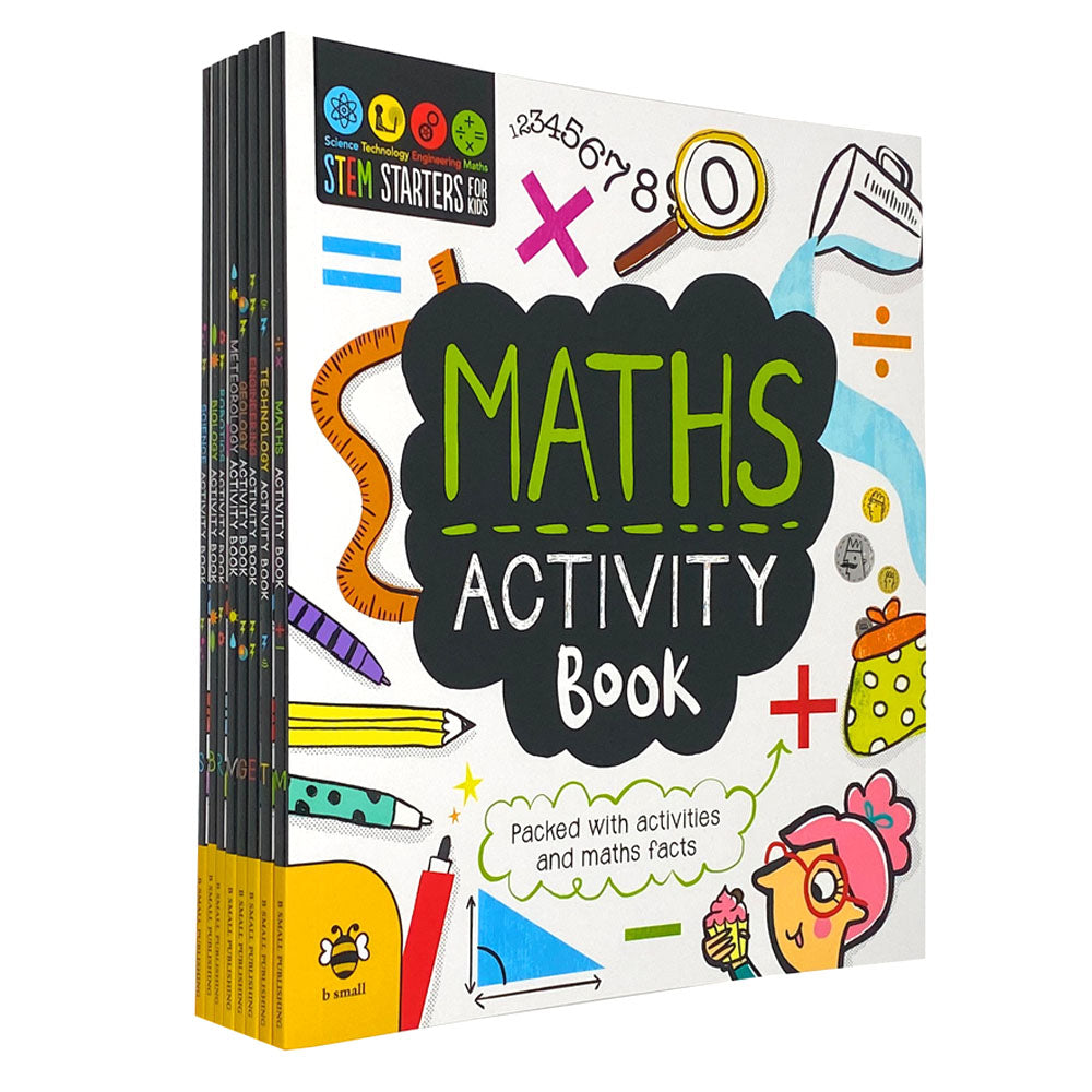 Stem Educational Activity 8 books set, Stem Starters For Kids, Maths ...