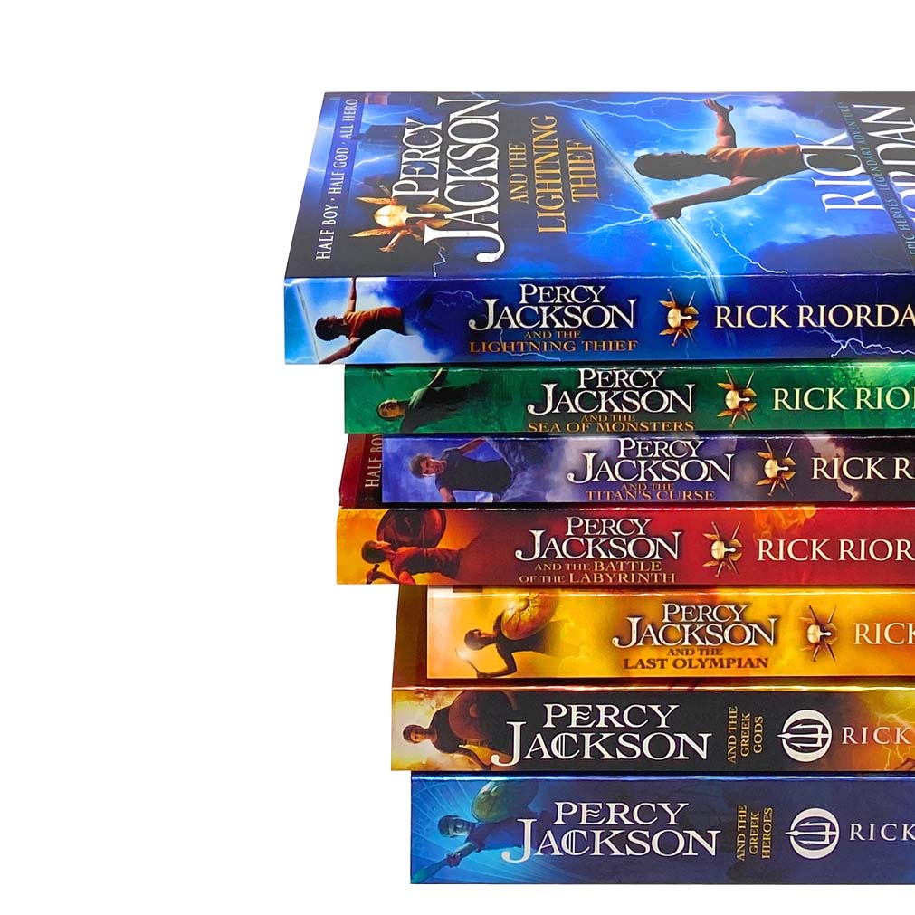 Percy Jackson Illustrated Edition: 7 Book Collection for Kids – Lowplex ...