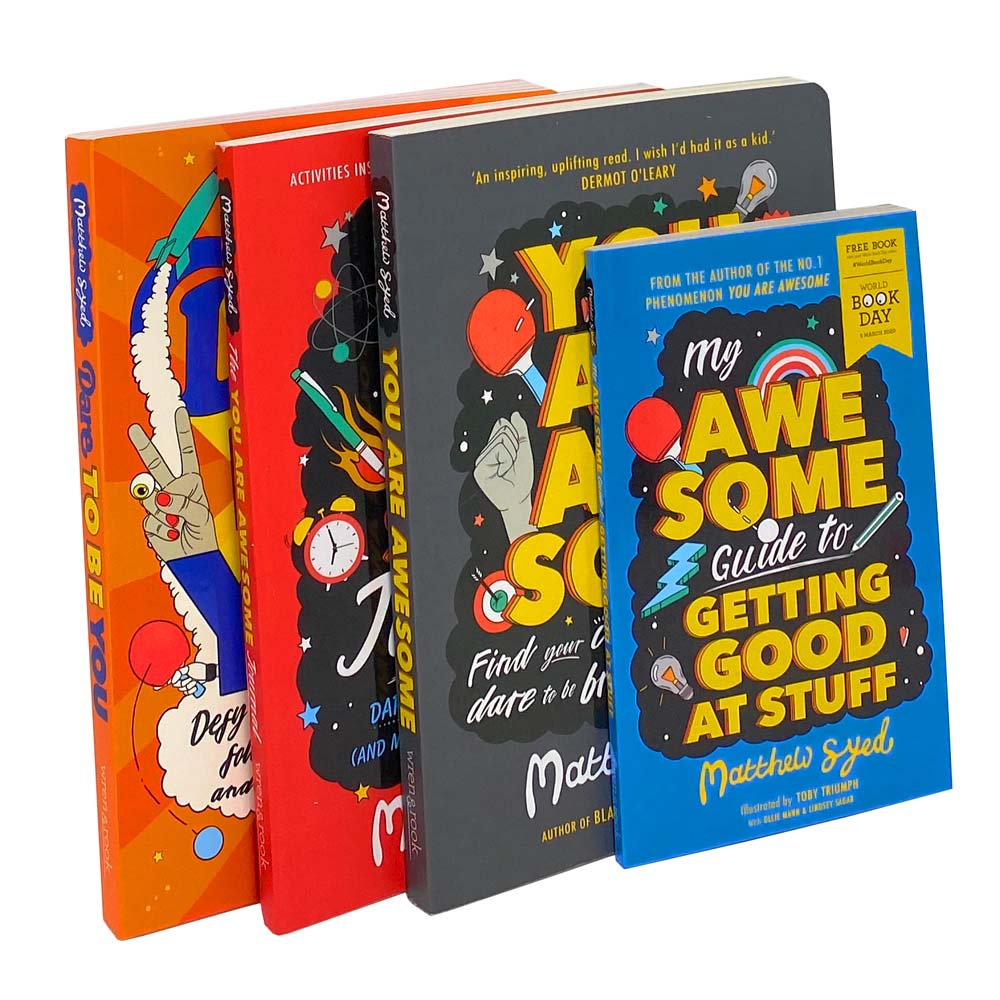 Matthew Syed Collection 4 Books Set, Dare to Be You, You Are Awesome ...