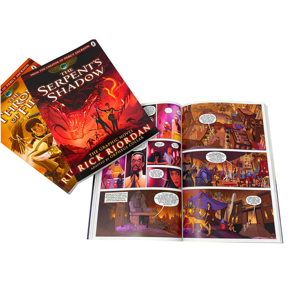 Rick Riordan The Graphic Novel 3 Books Set Collection Kane Chronicles ...