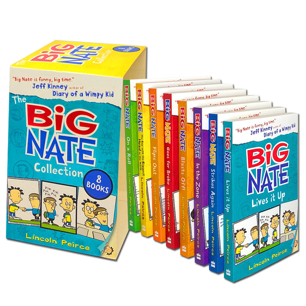 Big Nate Series - 8 Paperback Books for Kids Age 8+ by Lincoln Peirce ...