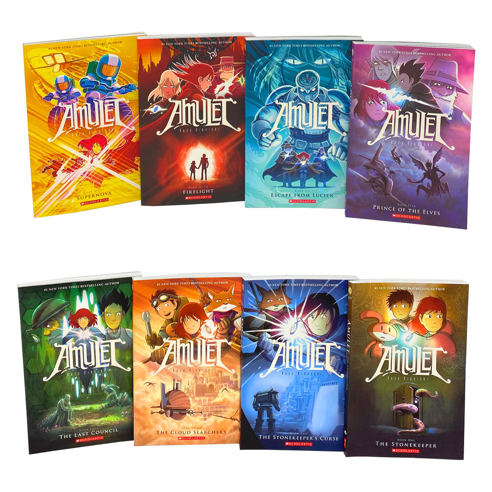 Amulet 8 Books Collection Pack By Kazu Kibuishi – Lowplex Books