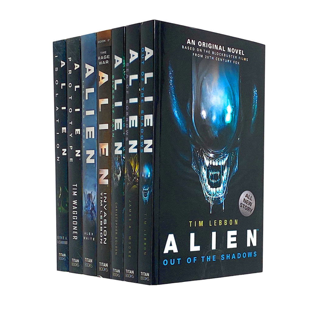 Alien 7 Books Set Collection by Tim Lebbon, Out Of The Shadows, Sea Of ...