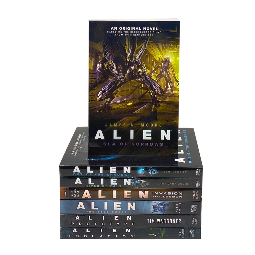 Alien 7 Books Set Collection by Tim Lebbon, Out Of The Shadows, Sea Of ...