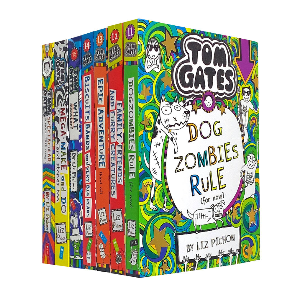 Tom Gates 7 Books Set Collection By Liz Pichon, Books 11-17 – Lowplex Books