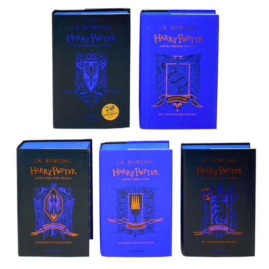 Harry Potter 5 Books Set Collection Ravenclaw Edition By J.K Rowling ...