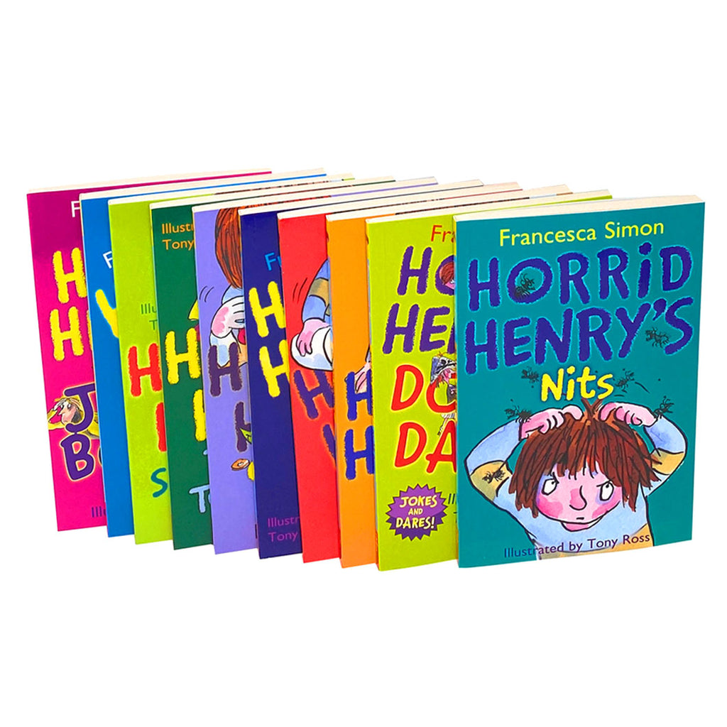 Horrid Henry 10 Books Box Set - Paperback for Kids by Francesca Simon ...