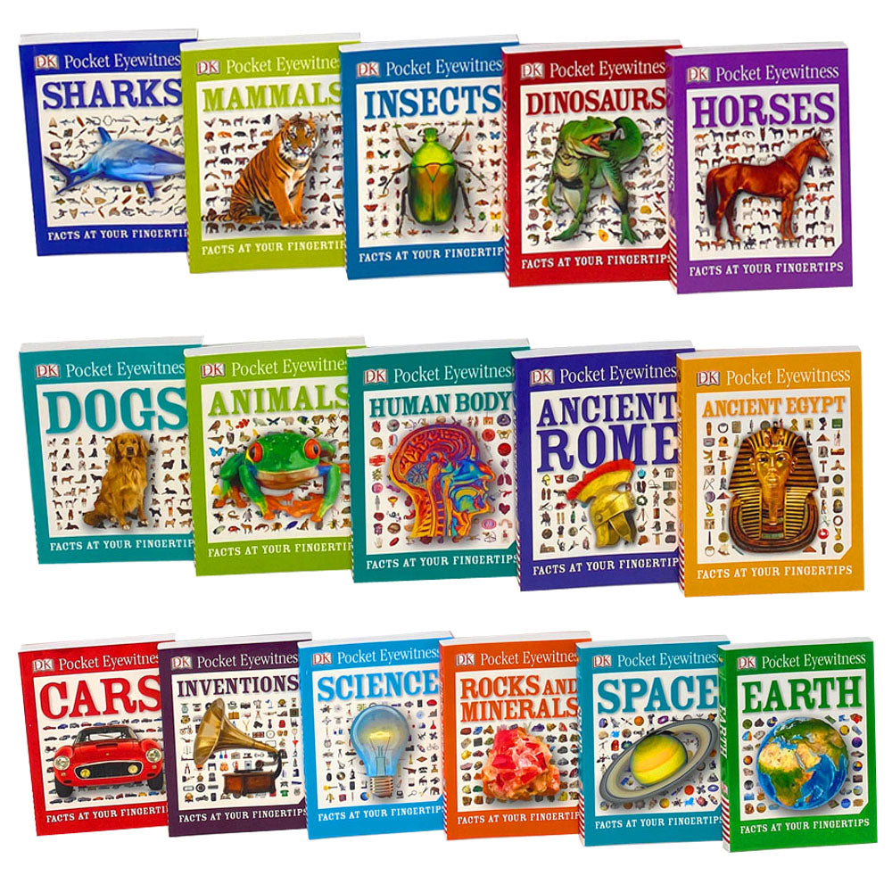 DK Tower of Knowledge 16 Mini Fact Filled Encyclopedias Collection Set ...