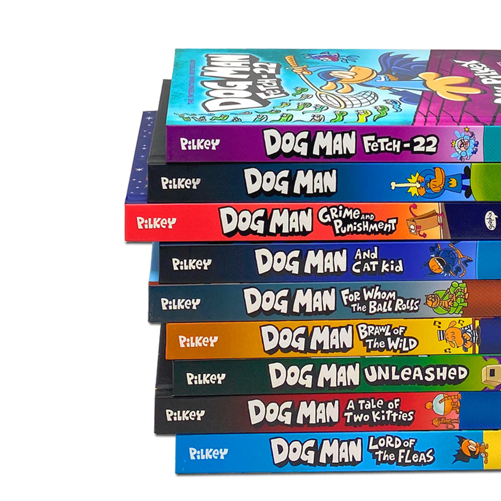 Dav Pilkey 10 Books Collection Set Adventures of Dog Man Series Inc Wo ...