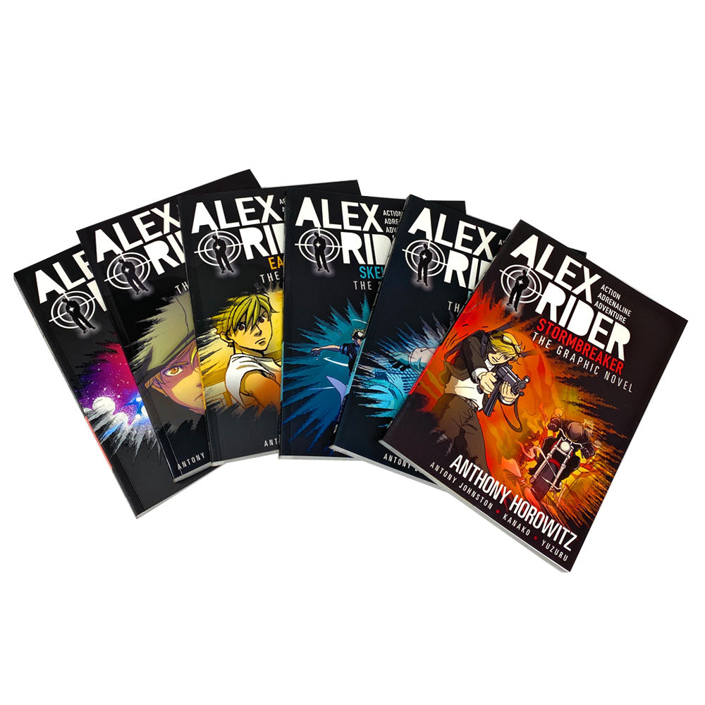 Alex Rider Graphic Novel 6 Book Set for Children by Anthony Johnston ...
