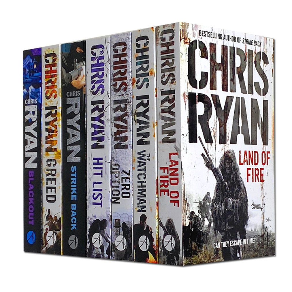 Chris Ryan Collection 7 Books set. The watchman, Blackout, Zero option ...