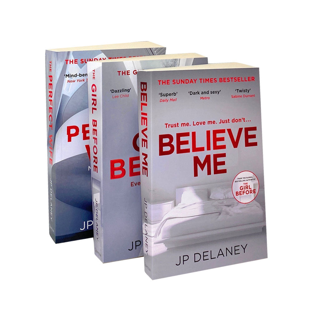 JP Delaney 3 Books Collection Set The Girl Before, Believe Me & The Pe ...