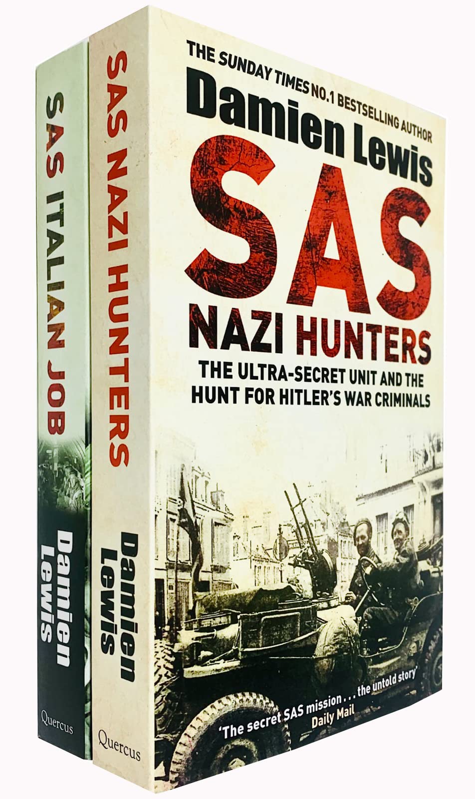 Damien Lewis Collection 2 Books Set (SAS Nazi Hunters, SAS Italian Job ...