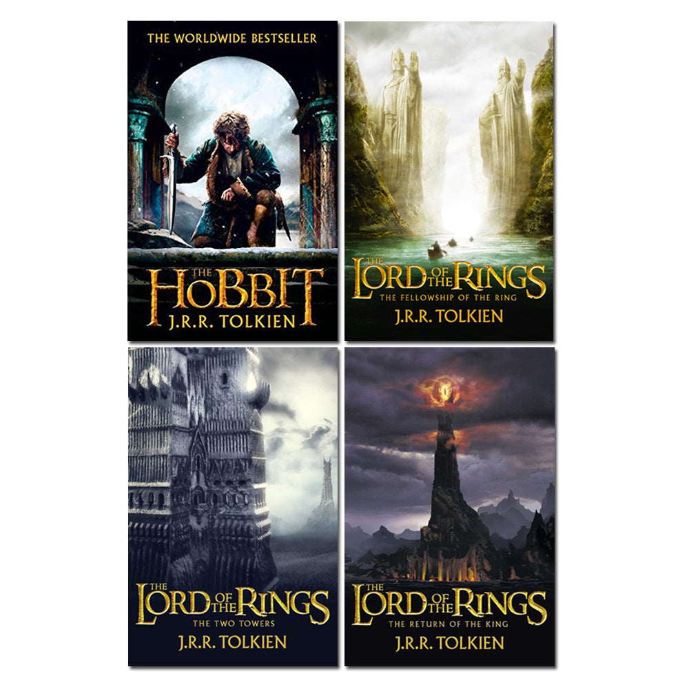 The Hobbit The Lord Of The Rings 4 Books Box Set Collection By J. R. R ...