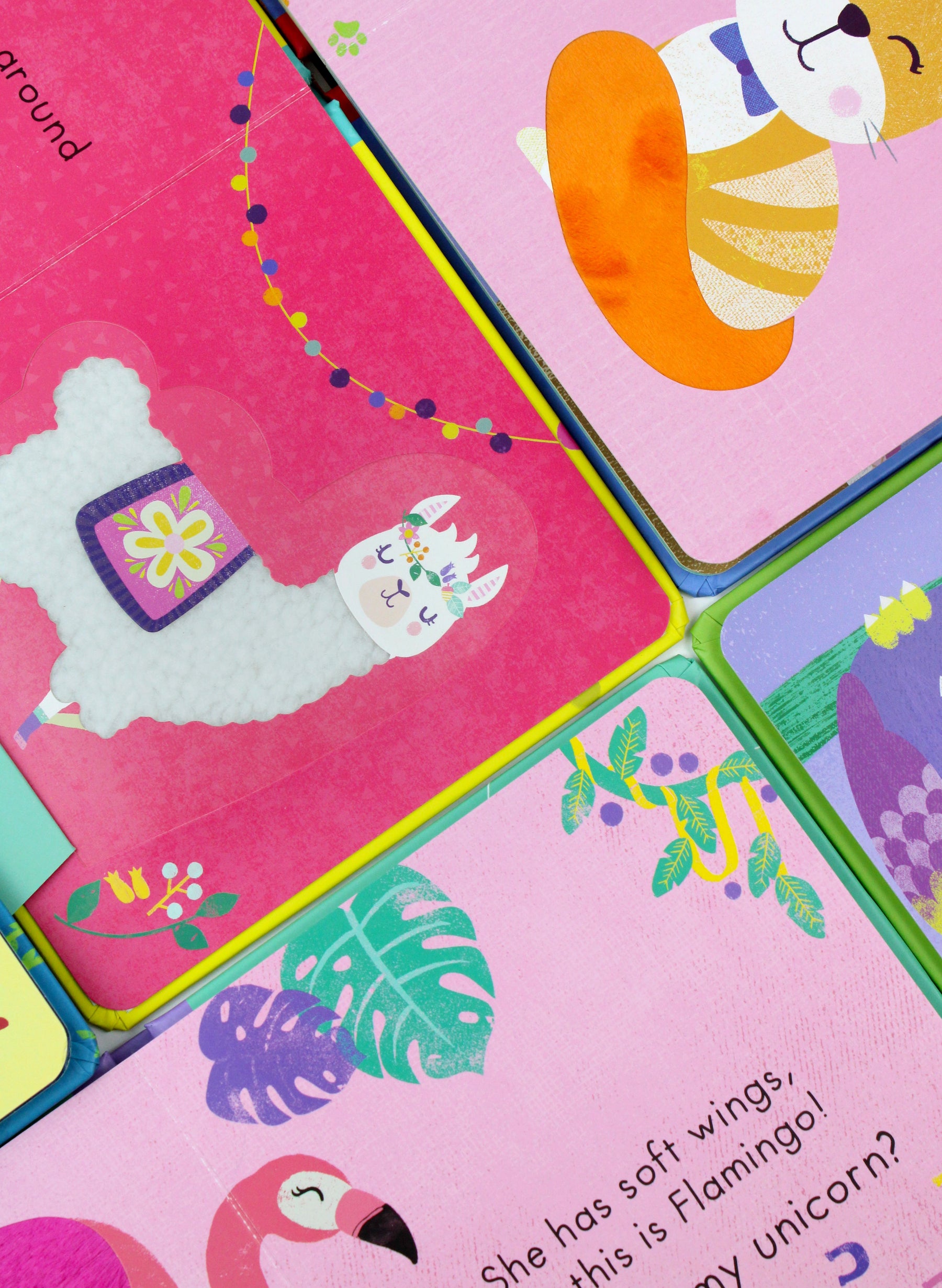 Wheres My Touchy Feely 5 Book Set Collection Library (Dinosaurs, Llama ...