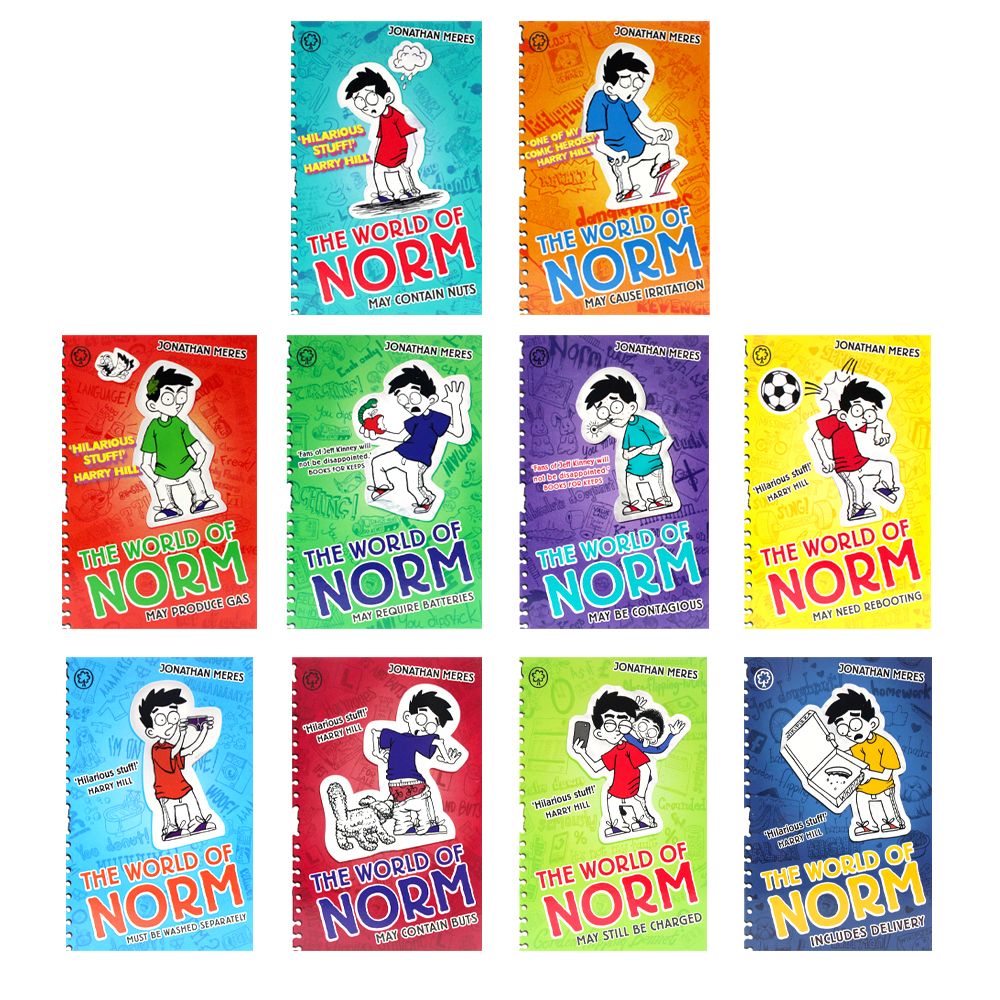The World of Norm Collection Jonathan Meres 10 Books Set World book da ...