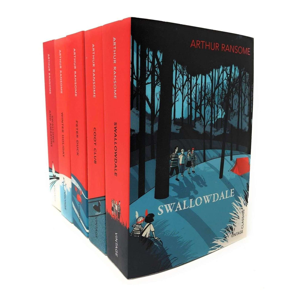Arthur Ransome 5 Books Collection Set Coot Club Peter Duck – Lowplex