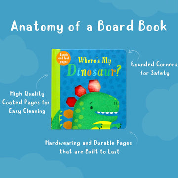 Wheres My Touchy Feely 5 Book Set Collection Library (Dinosaurs, Llama ...