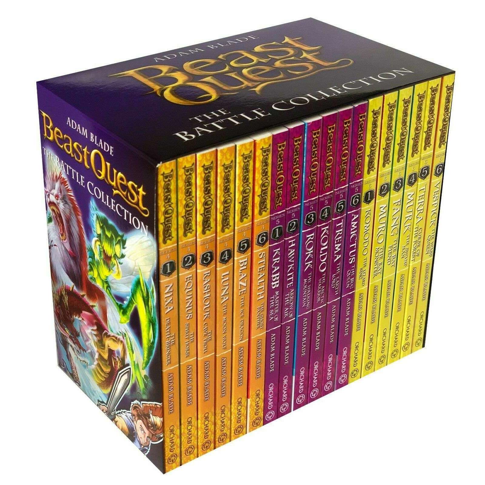 Beast Quest The Battle Collection 18 Books Series 4 - 6 Box Set by Ada ...