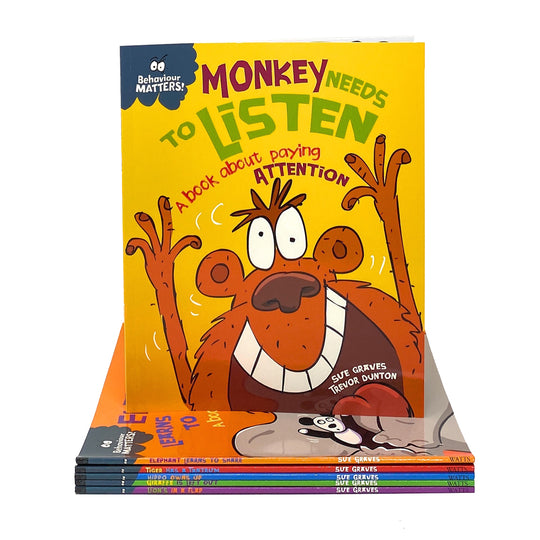 Sue Graves Behaviour Matters Series 6 Books Collection Set Elephant, L ...