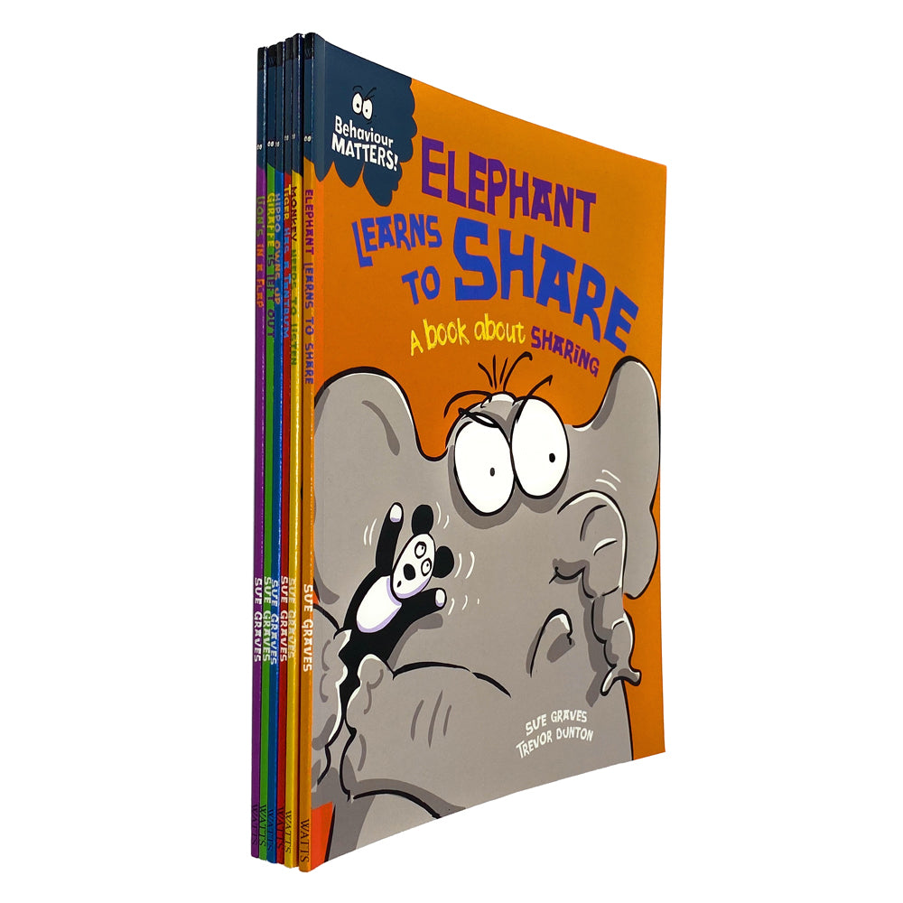 Sue Graves Behaviour Matters Series 6 Books Collection Set Elephant, L ...