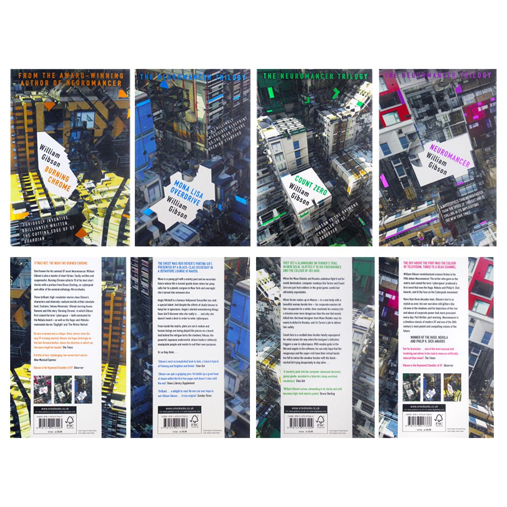 William Gibson Neuromancer Trilogy Collection 4 Books Set Pack Count Z ...