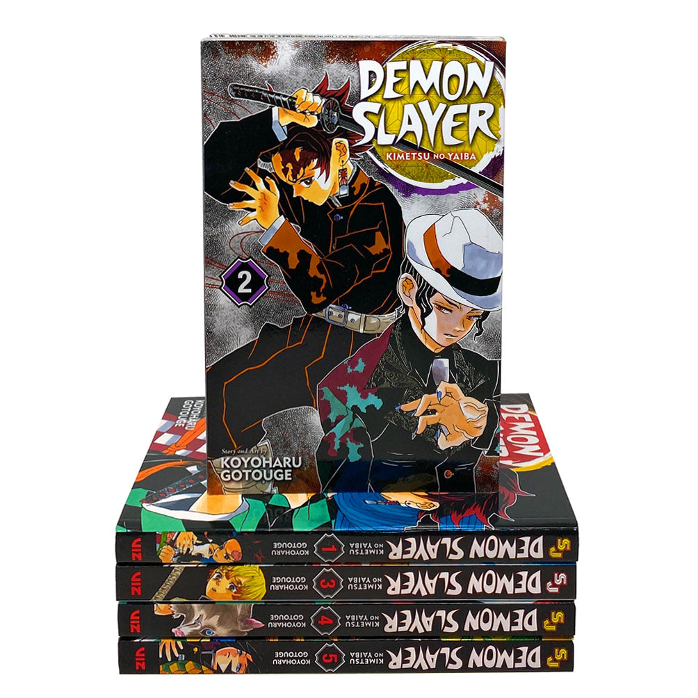Demon Slayer 5 Books Collection Set Vol 1-5 Kimetsu No Yaiba By Koyoha ...