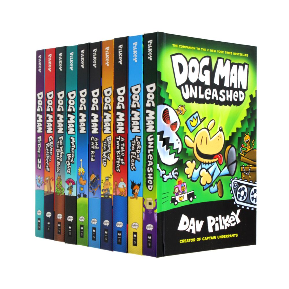 Adventures of Dog Man 10 Book Set Collection by Dav Pilkey – Lowplex Books