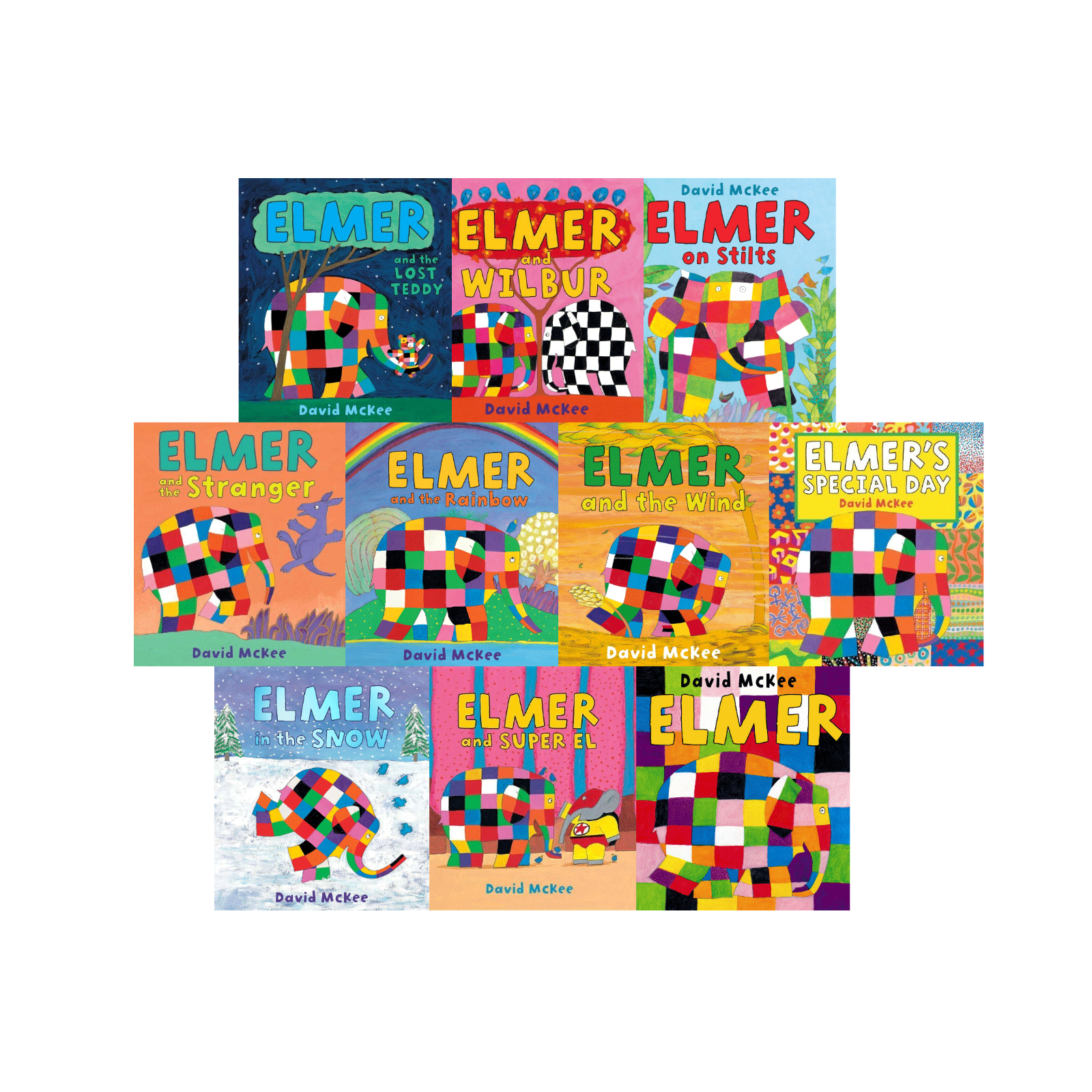 Home All products Elmer 10 books Set Collection Childre...
