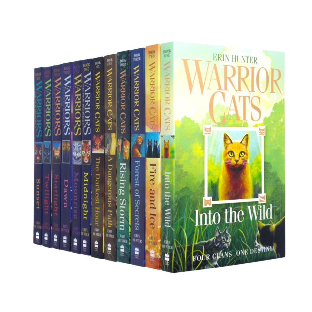 Warrior Cats Collection Erin Hunter 12 Books Set Series 1 and 2 ...