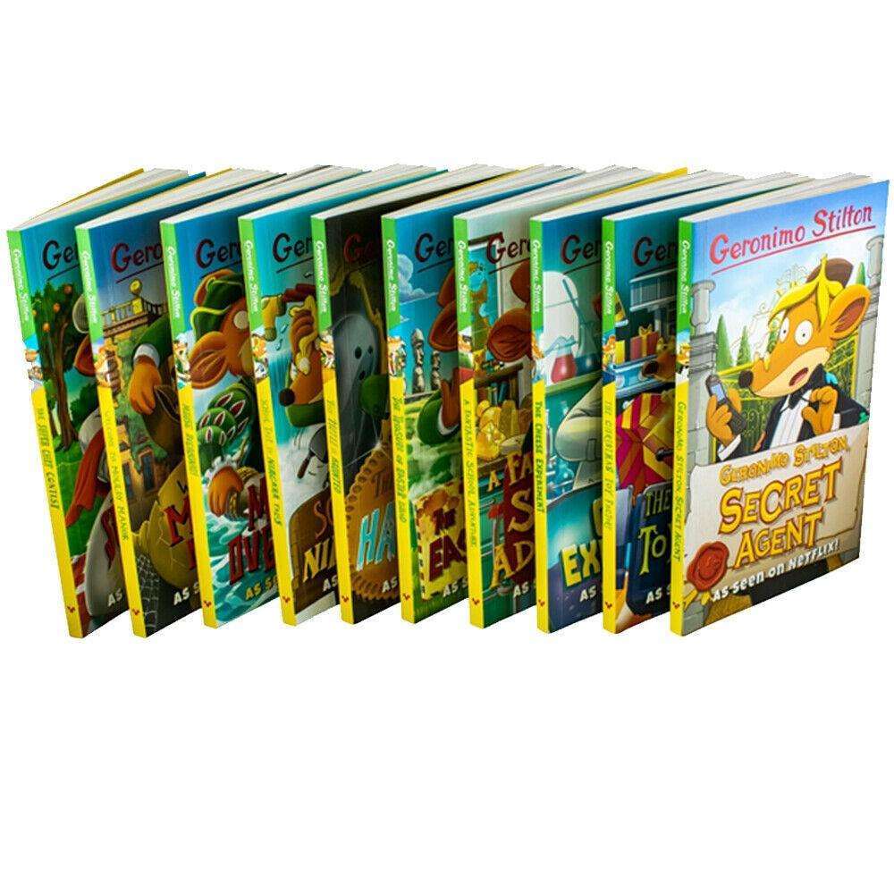 Geronimo Stilton 10 Book Set Collection Series 2 - School Trip to Niag ...