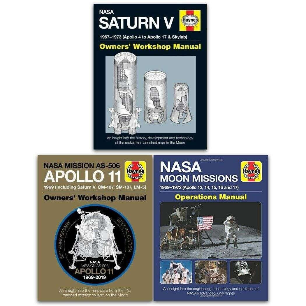 Haynes NASA Manual 3 Books Collection Set – Lowplex Books