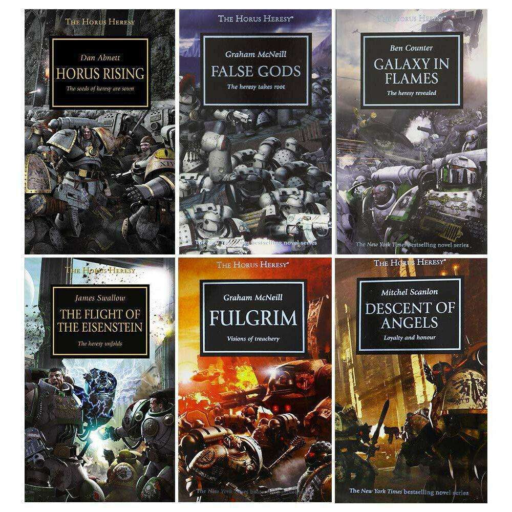 Horus Heresy Series (1-6) Collection Horus Rising False Gods Galaxy 6 ...