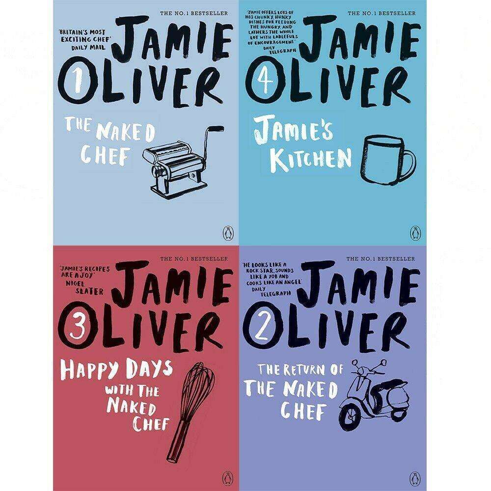 Jamie Oliver Collection 4 Books Set The Return of the Naked Chef Paper ...