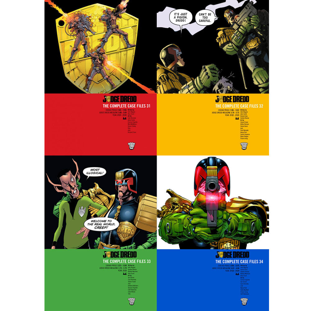 Judge Dredd Complete Case Files Volume 31-34 4 Books Collection Set Jo ...