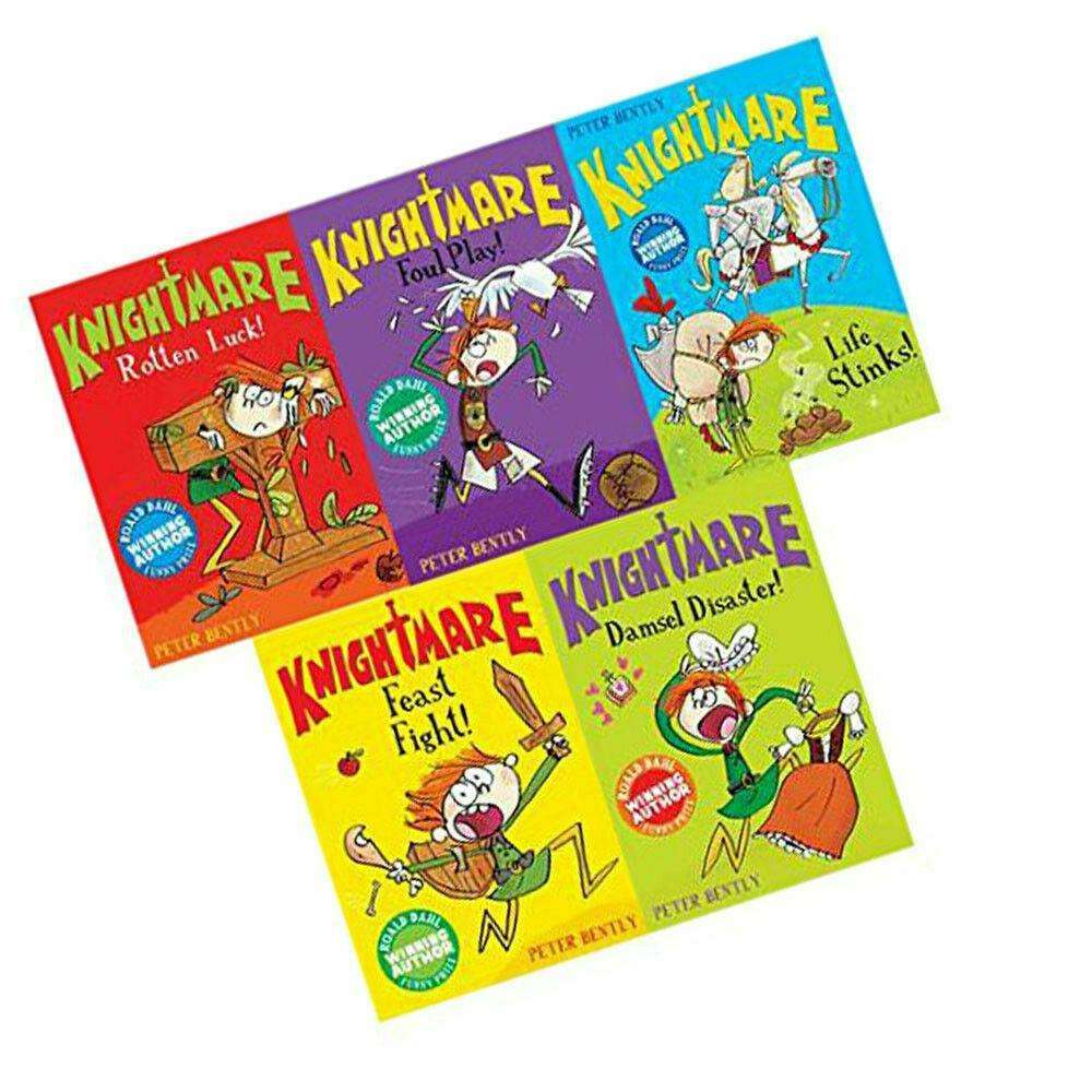 Knightmare Collection 5 Books Set by Peter Bently Damsel Disaster, Fea ...