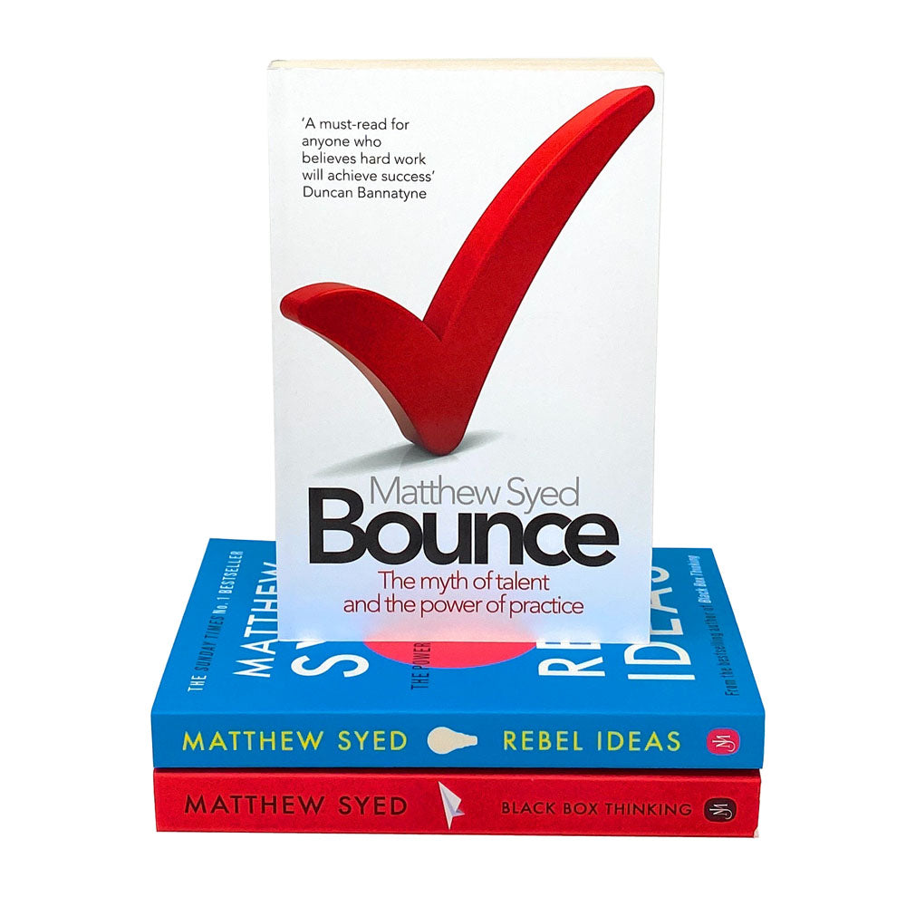 Matthew Syed 3 Books Collection Set Bounce, Rebel Ideas, Black Box Thi ...