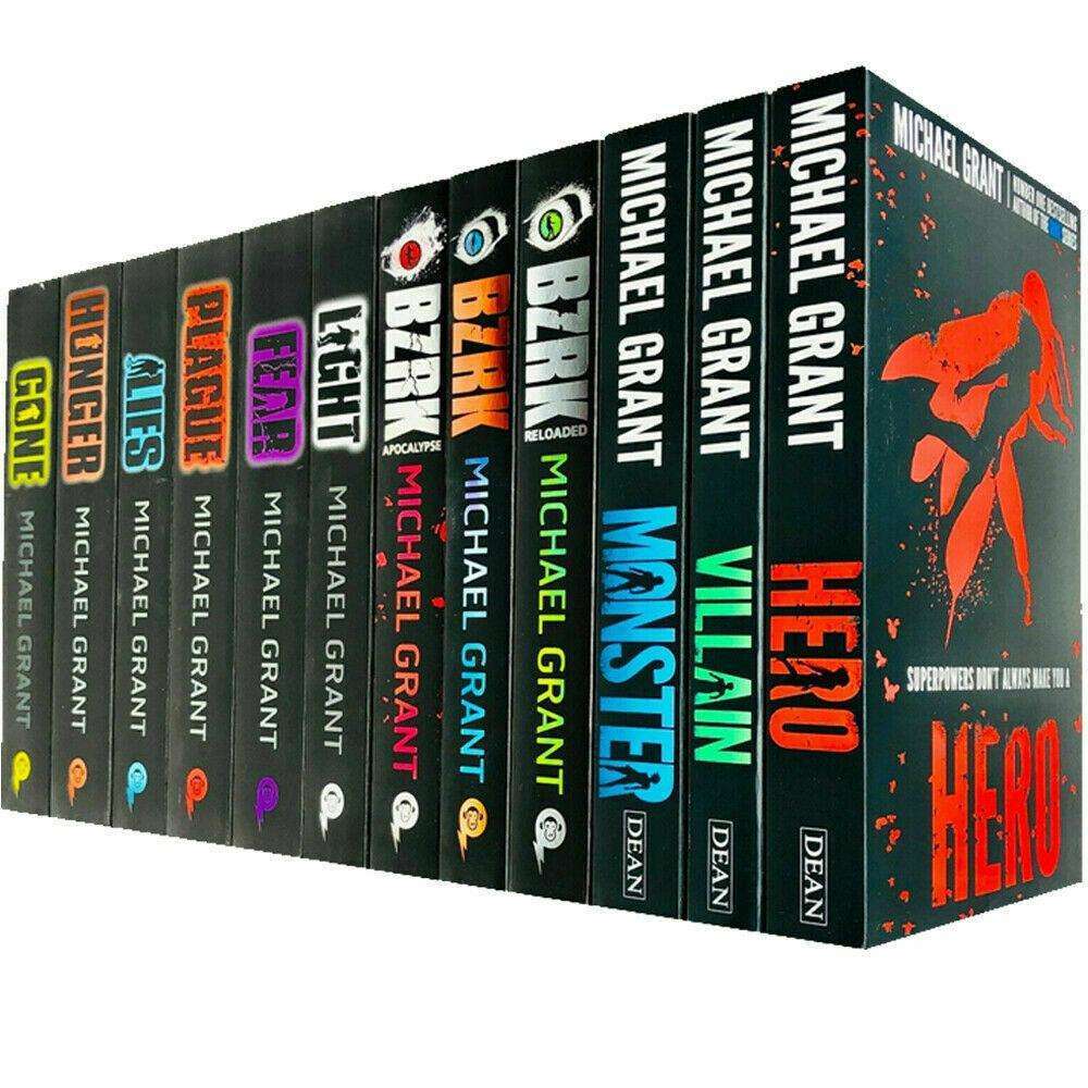 Michael Grant Gone Series 12 Books Collection Set Inc Light, Hero, BZR ...