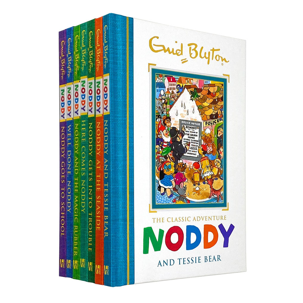 Enid Blyton Noddy 7 Books Collection Set Noddy and Tessie Bear, Noddy ...
