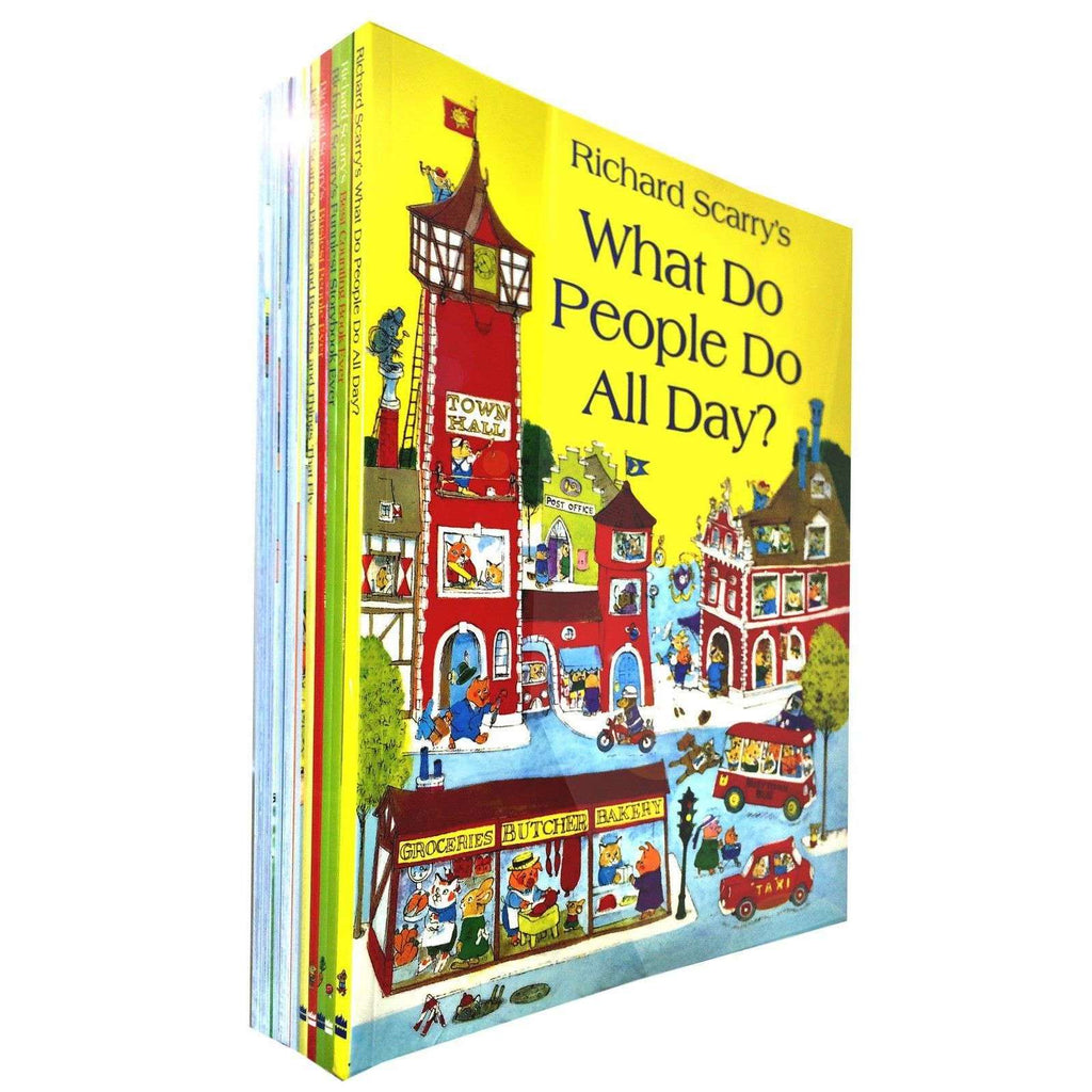 Richard Scarry Collection: 10 Hardback Books for Children Aged 3-7 ...