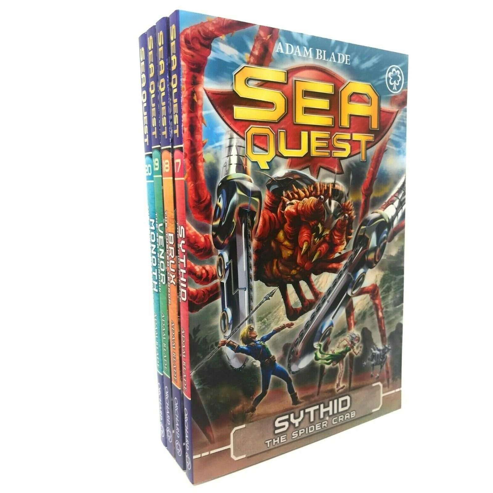Sea Quest Collection Adam Blade 4 Books Set Series 5 Pack Inc Brux, Ve ...