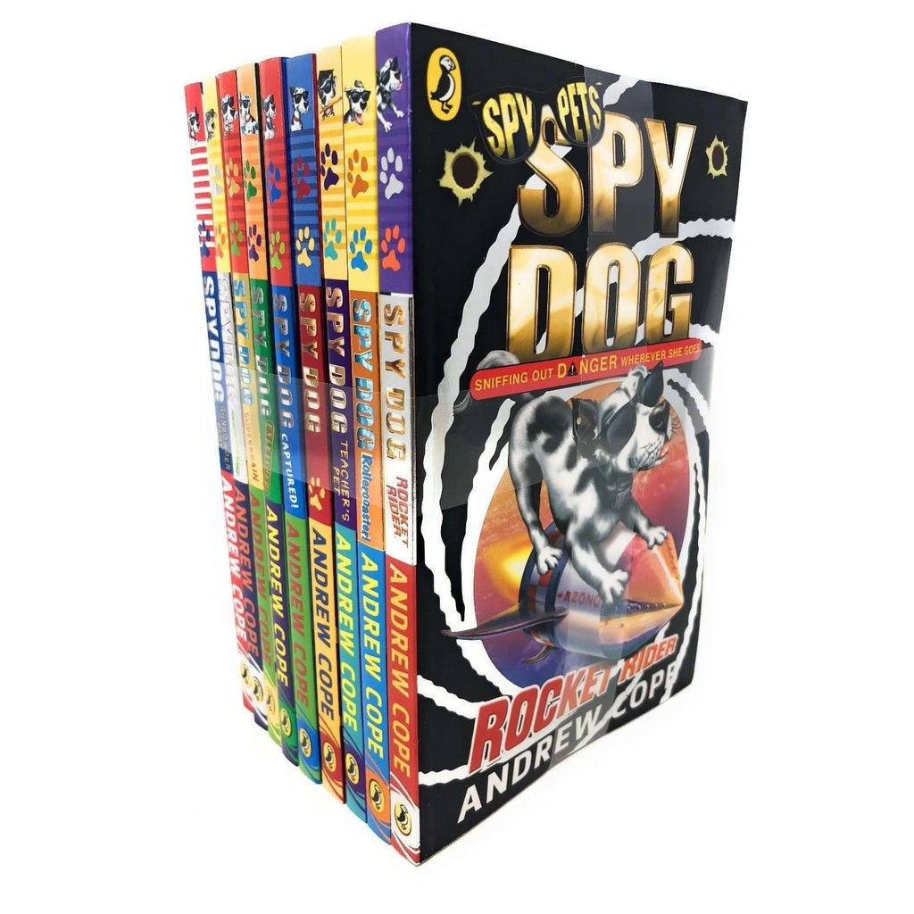 Spy Dog 9 Books Set Collection Andrew Cope, Rocket Rider, Rollercoaste ...