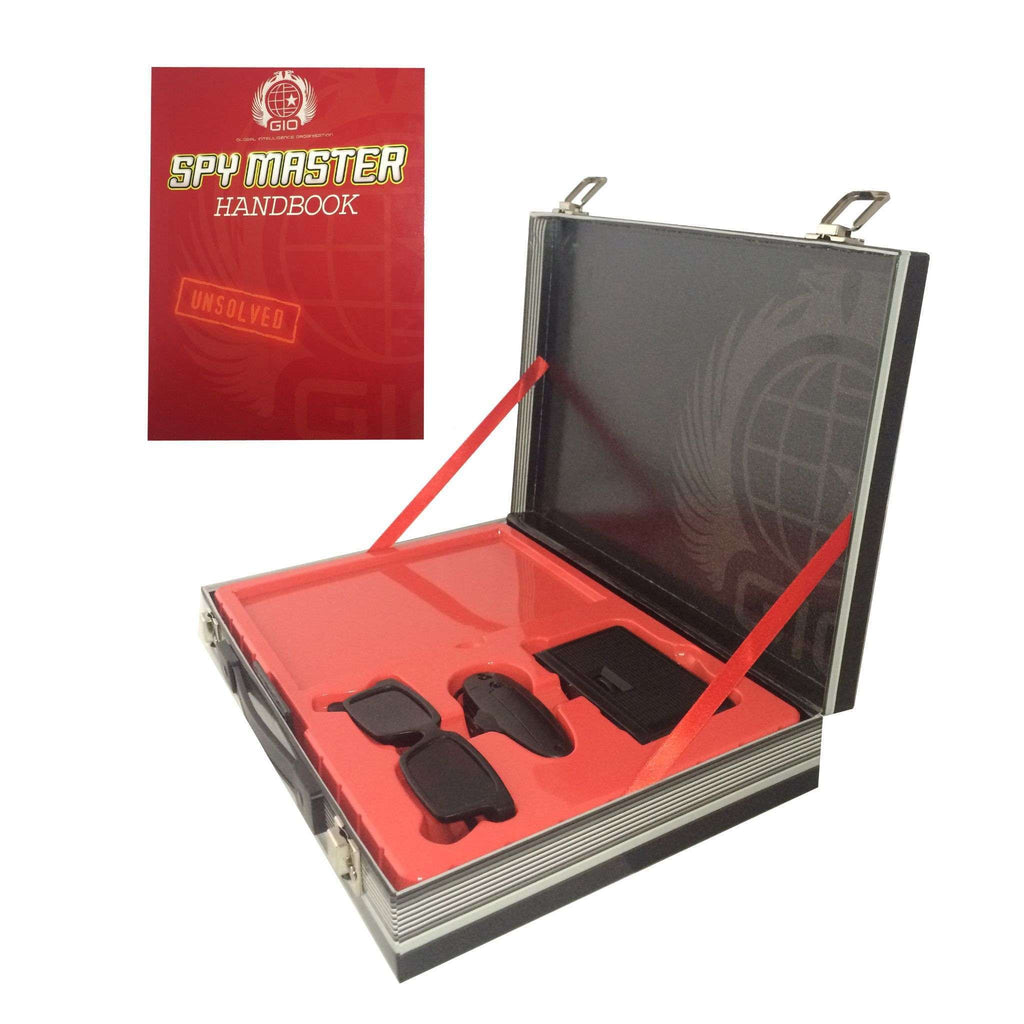 Spy Master Briefcase Black Spy kit - Secret agent mission handbook wit ...