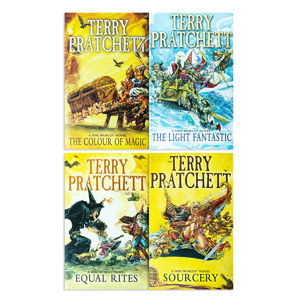 Terry Pratchett 4 Books Collection Set (Light Fantastic,Colour of Magi ...