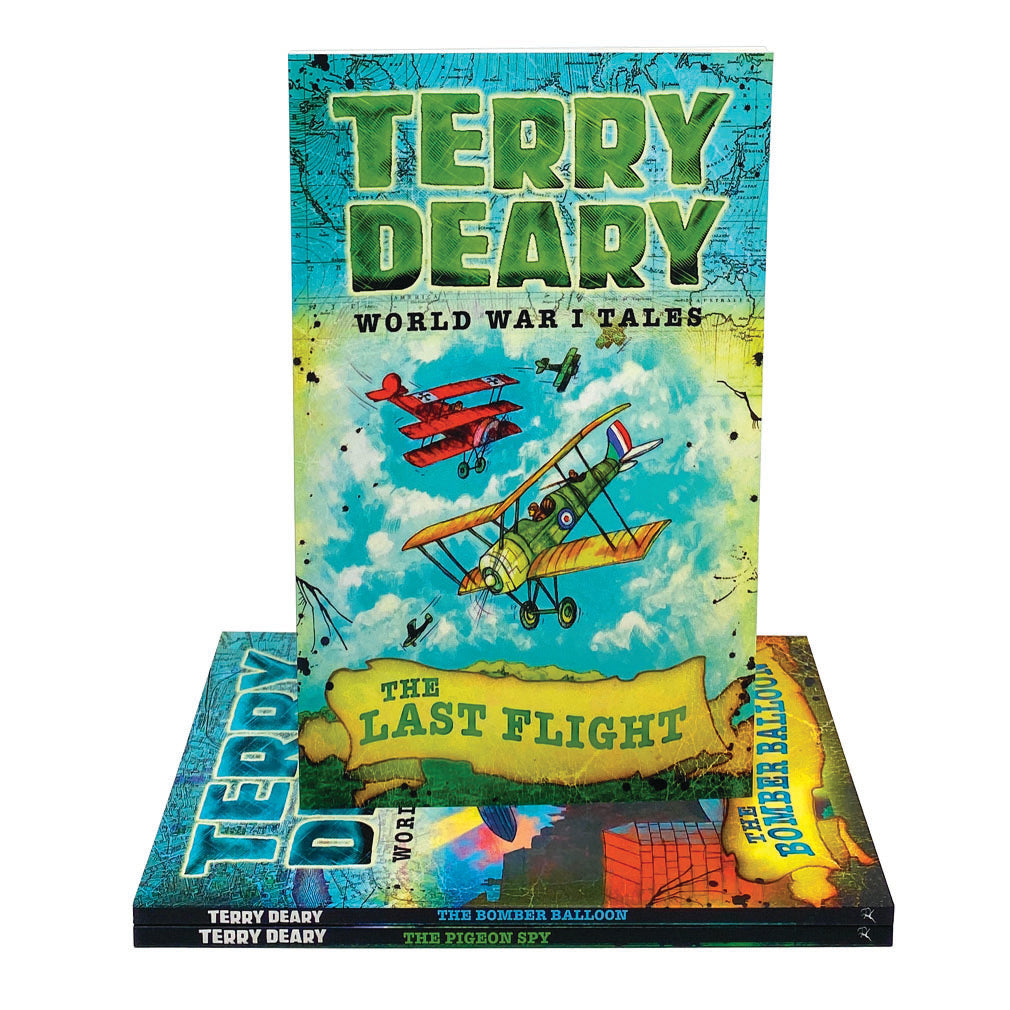 Terry Deary 3 Books Collection Set The Last Flight, The Bomber Balloon ...