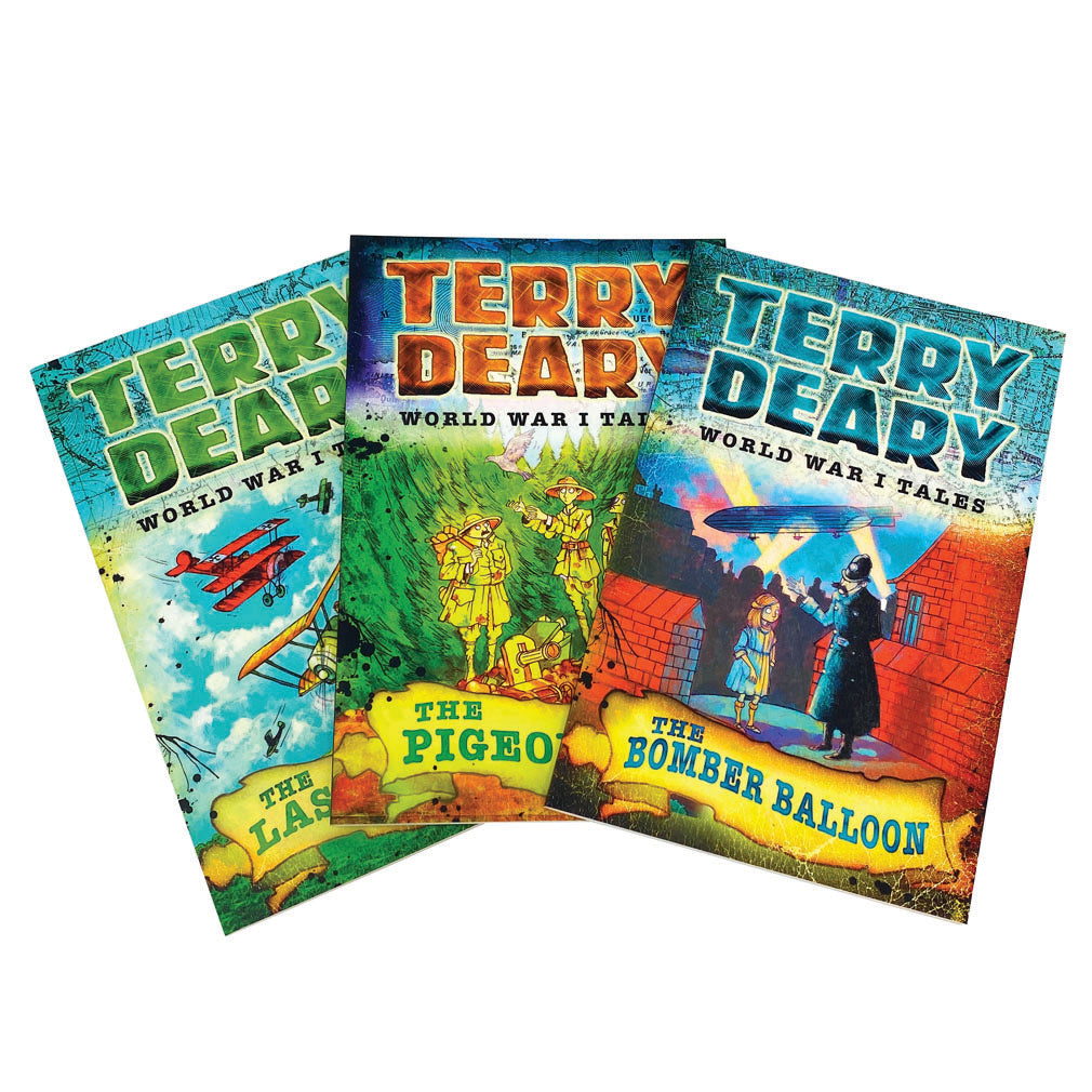 Terry Deary 3 Books Collection Set The Last Flight, The Bomber Balloon ...