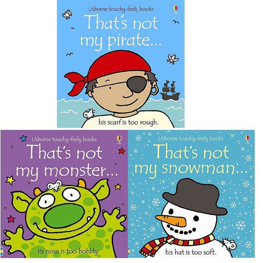 That's Not My 3 Books Collection Set (Pirate,Monster,Snowman) By Fiona ...