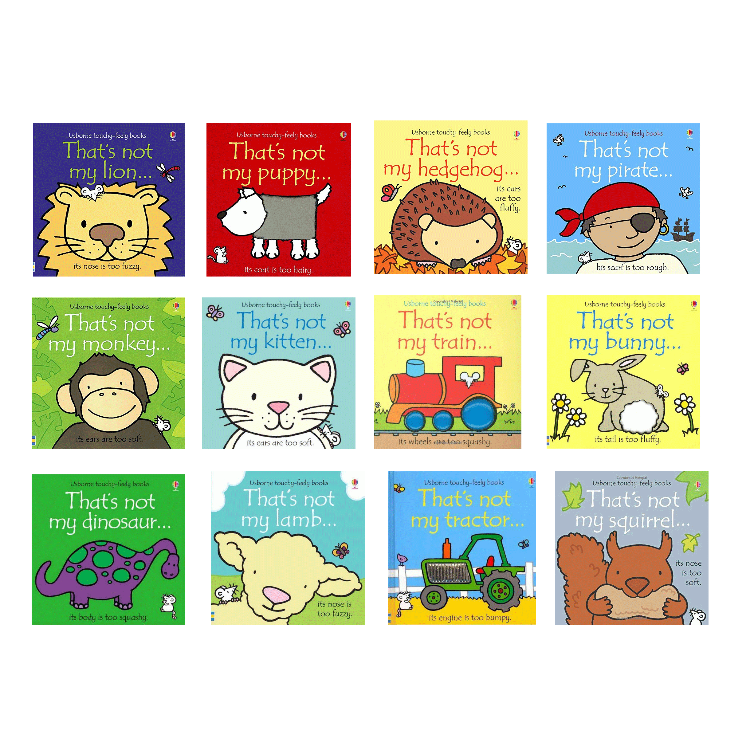 Thats not my.. Toddlers 12 Books Collection Set Fiona Watt Dinosaur, L ...