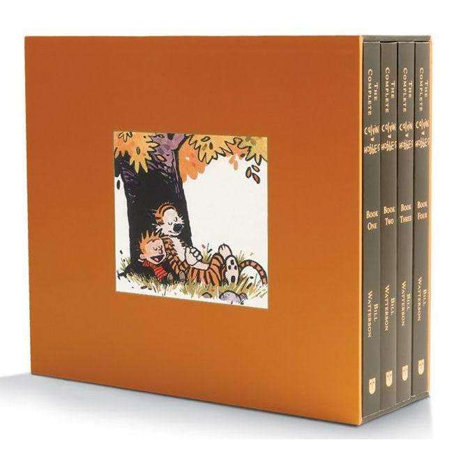The Complete Calvin and Hobbes 4 Book Set Collection By Bill Watterson ...